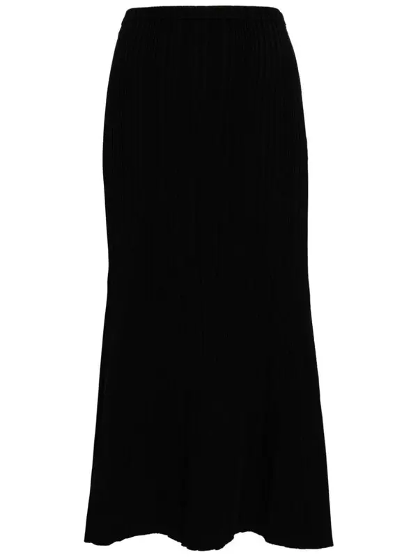 SELF-PORTRAIT Ribbed-knit Mermaid Skirt