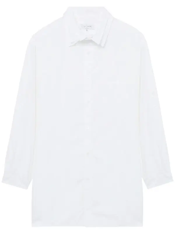 Yohji Yamamoto Layered-collar Cotton Shirt