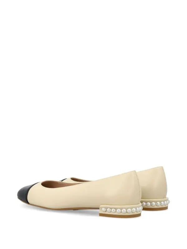 STUART WEITZMAN Pearl Leather Ballerinas