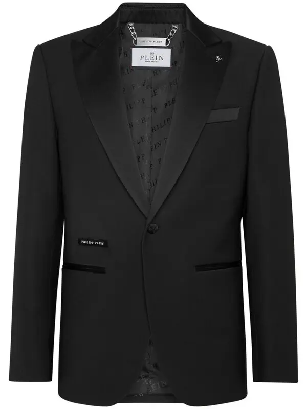 Philipp Plein Lord Single-breasted Blazer - Black