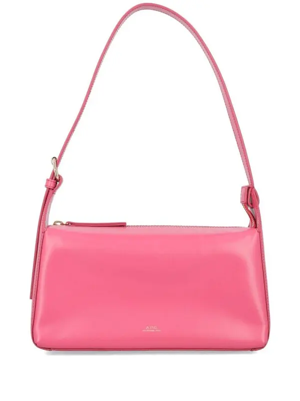 A.p.c. Virginie Leather Shoulder Bag - Pink