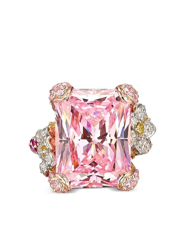 ANABELA CHAN 18kt Rose Gold Sapphire Cocktail Ring - Pink