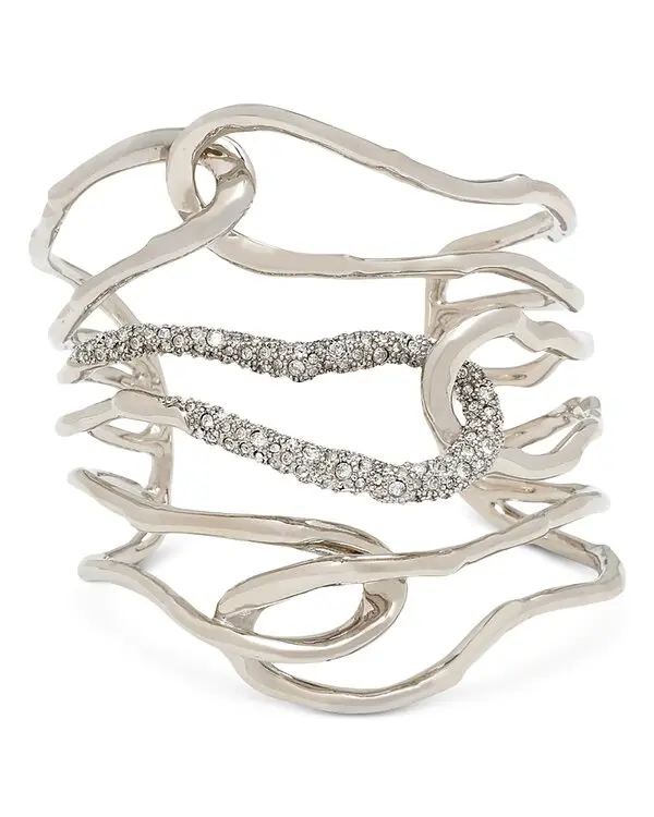 Alexis Bittar Solanales Twisted Cuff Bracelet - Silver