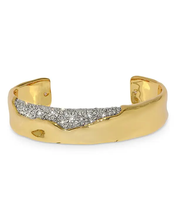 Alexis Bittar Solanales Crystal Cuff Bracelet - Gold