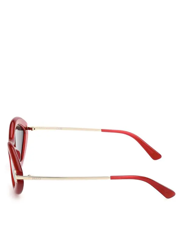 Emilio Pucci Geometric Sunglasses - Red/smoke