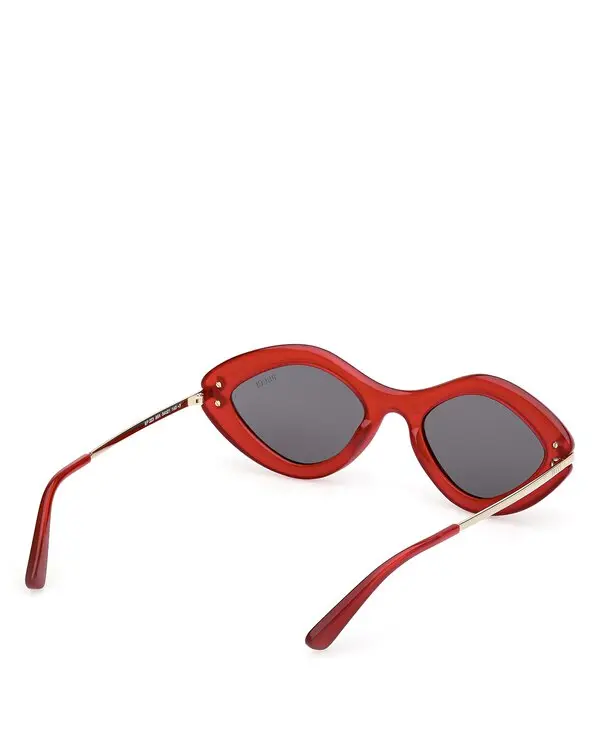 Emilio Pucci Geometric Sunglasses - Red/smoke