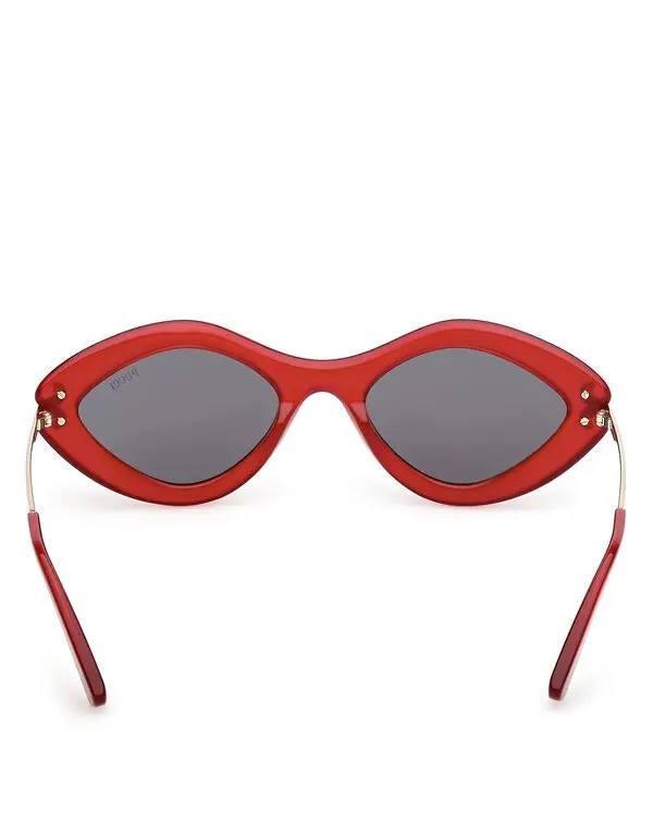 Emilio Pucci Geometric Sunglasses - Red/smoke