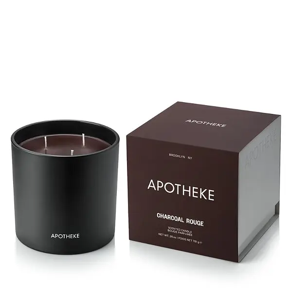 APOTHEKE Charcoal Rouge Scented 3-wick Candle, 26 Oz - No Color