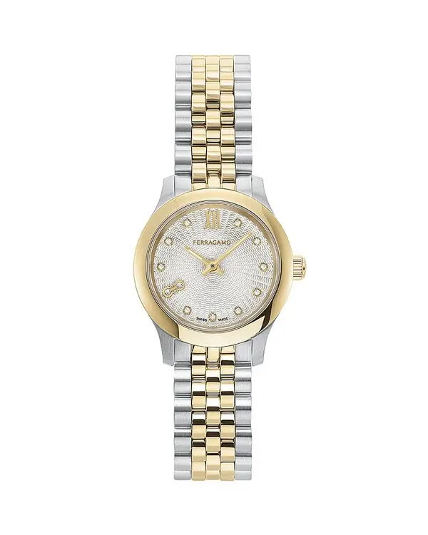 FERRAGAMO Duo Mini Watch, 25mm - Silver/two-tone
