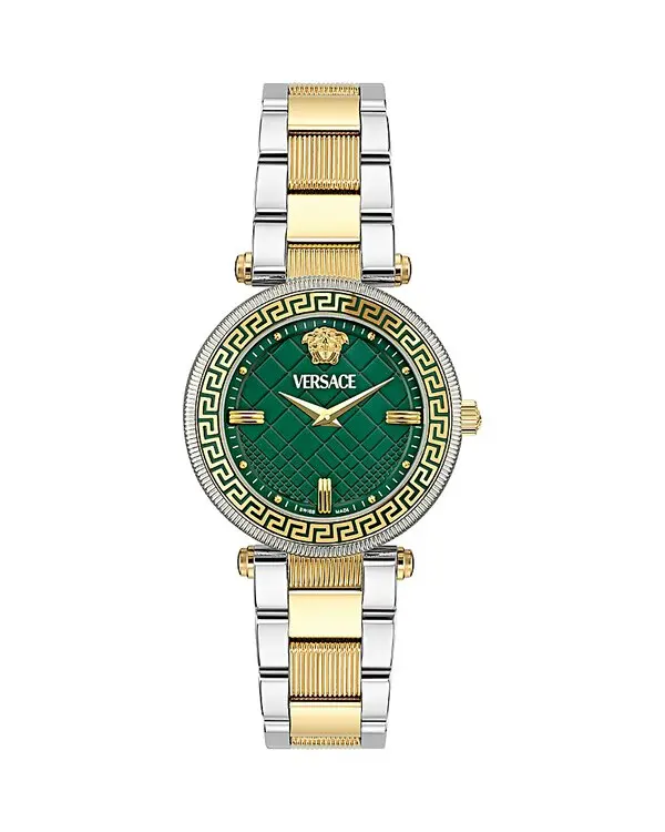 Versace Reve 35mm Watch - Green/two-tone