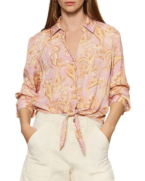Sanctuary Lover Tie Hem Shirt - Whimsy