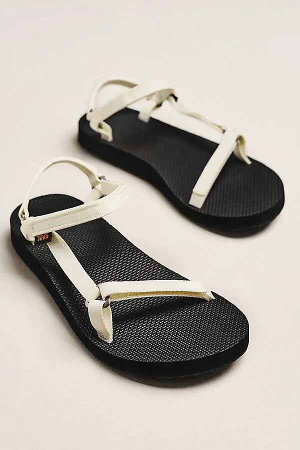 Teva Original Universal Slim Sandals - White/ Black