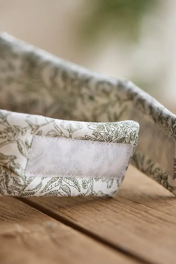 TERRAIN Botanical Cotton Visor - Green Pattern