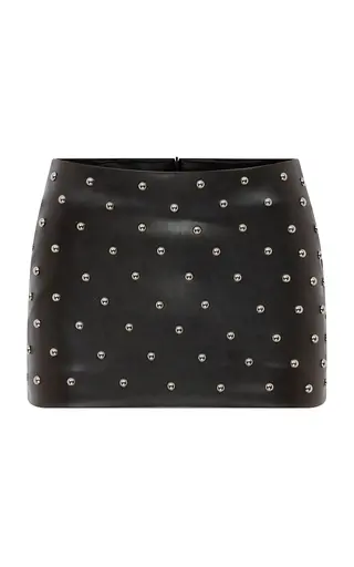 Ila Memphis Studded Vegan Leather Mini Skirt Only