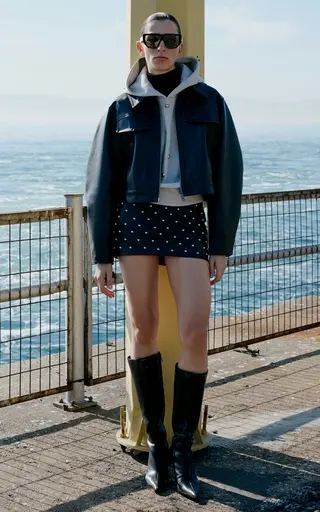 Ila Memphis Studded Vegan Leather Mini Skirt Only