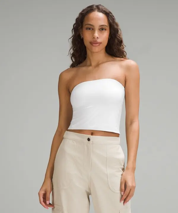 Lululemon Wundermost Ultra-soft Nulu Tube Top - White