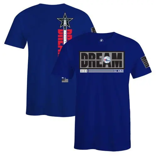 FISLL X Black History Collection Philadelphia 76ers T-shirt - Blue