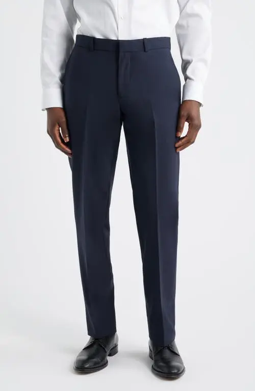 Nordstrom Henrik Trim Fit Stretch Wool Suit Pants - Navy Sky