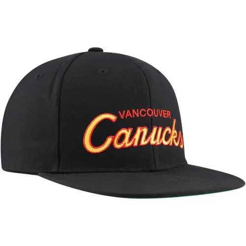 Mitchell & Ness Vancouver Canucks Core Team Script 2.0 Snapback Hat