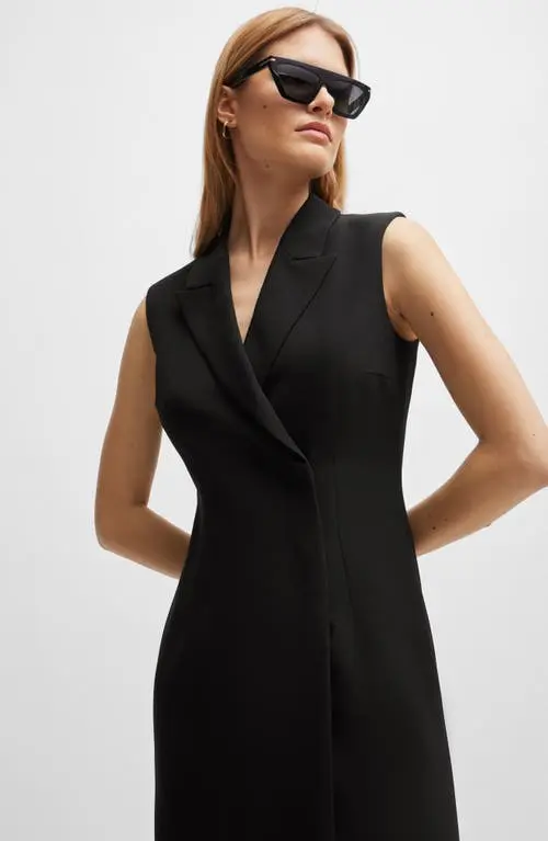 sleeveless blazer dress black Black Sparkle Sparkle Mini Skater Dress main image 1