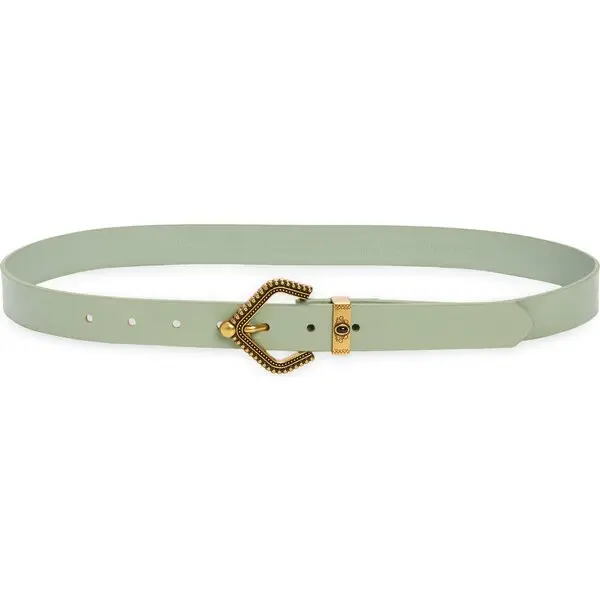 Treasure & Bond Sienna Western Leather Belt In Olive - 54  display picture 1