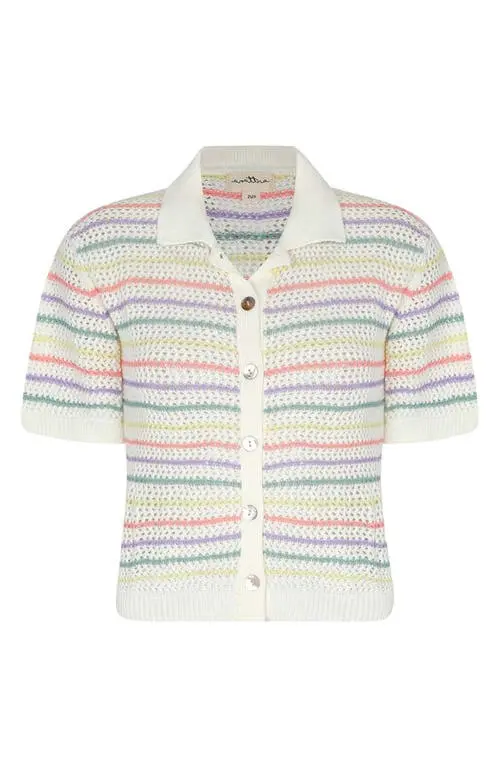 CAPITTANA Maya Stripe Knit Cardigan