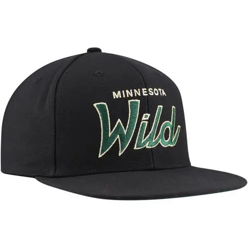 Mitchell & Ness Minnesota Wild Core Team Script 2.0 Snapback Hat