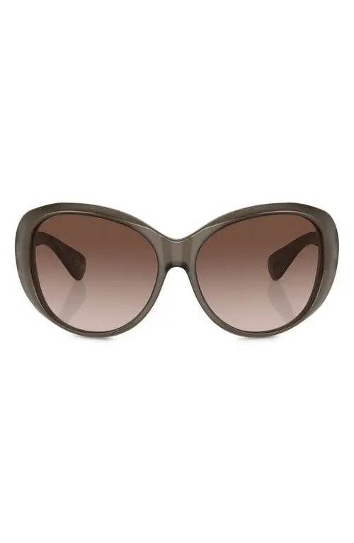 Oliver Spencer Maridan Oversized Round Sunglasses - Taupe