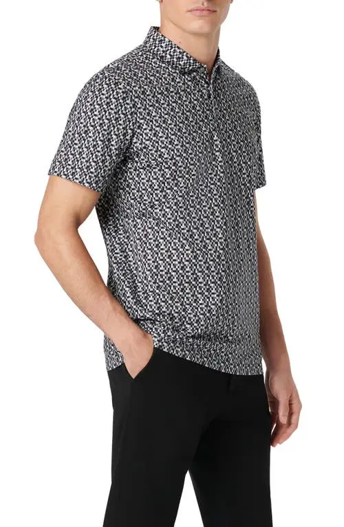 Bugatchi Victor Ooohcotton® Pixel Check Print Polo