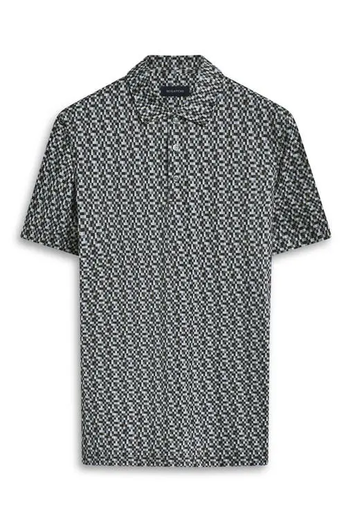 Bugatchi Victor Ooohcotton® Pixel Check Print Polo