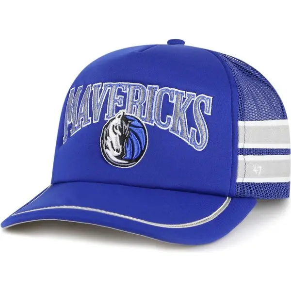 '47 47 Dallas Mavericks Sideband Stripes Trucker Cap - Blue