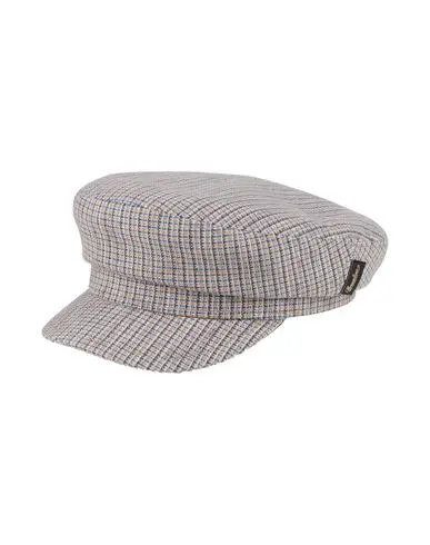 Borsalino Cotton And Linen Tweed Flat Cap - Blue