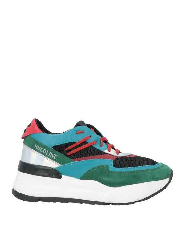 RUCOLINE Low-top Sneakers In Textile Fibers And Leather - Black