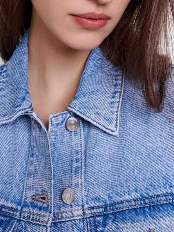 Maje Sleeveless Denim Jacket