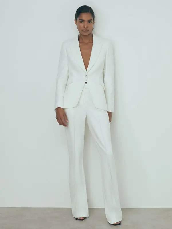 ATELIER Camille Slim Flared Suit Trousers