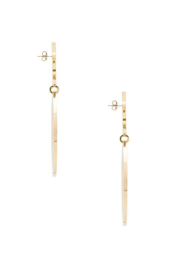 Saint Laurent Hoop Earrings - Dore