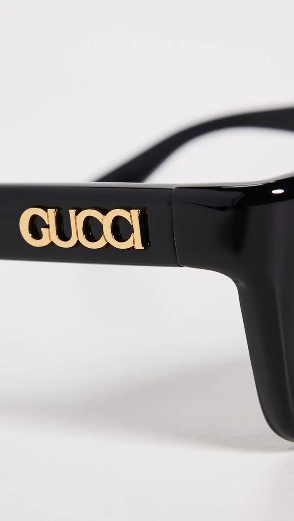 Gucci Gg1773s Sunglasses - Black-Black-Grey | Editorialist