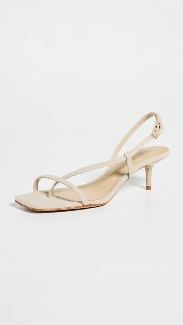 Schutz Heloise Sandal Heels - Oyster