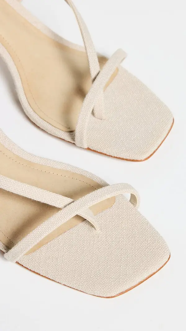 Schutz Heloise Sandal Heels - Oyster
