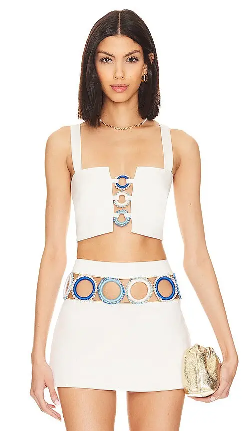 My Beachy Side Square Neck Crop Top
