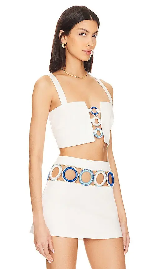 My Beachy Side Square Neck Crop Top