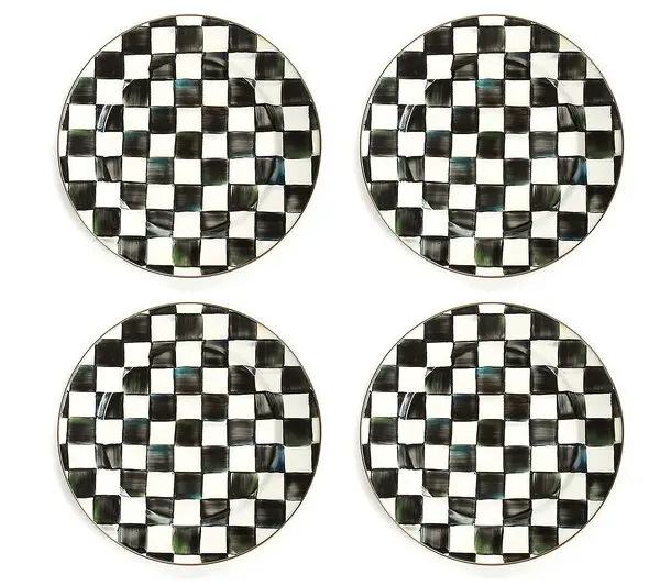 MACKENZIE-CHILDS Set Of 4 Enamel Chargers - One-color