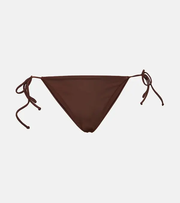 Jade Swim Ties Bikini Bottom - Brown