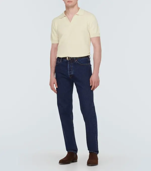 Thom Sweeney Mid-rise Straight Jeans