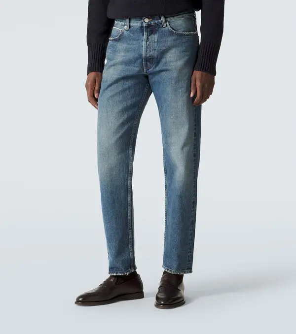 Thom Sweeney Mid-rise Straight Jeans