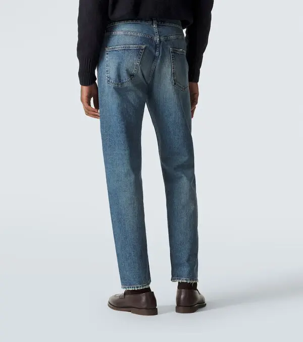 Thom Sweeney Mid-rise Straight Jeans
