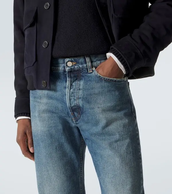 Thom Sweeney Mid-rise Straight Jeans