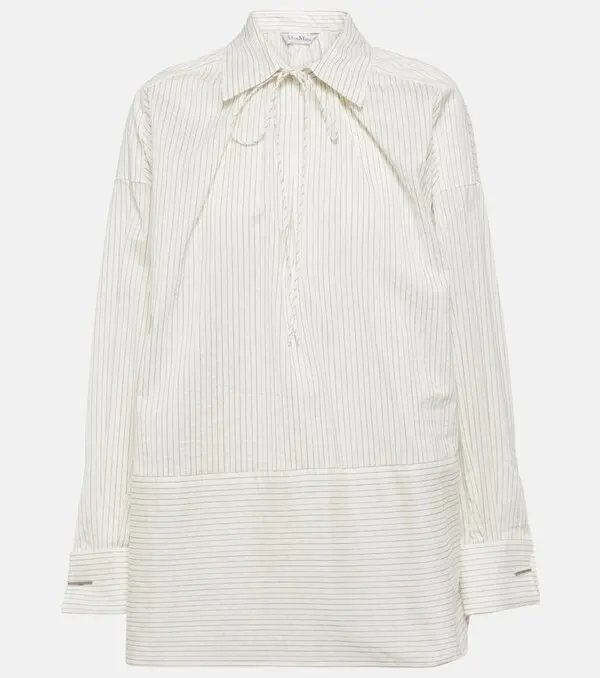 Max Mara Saletta Pinstripe Shirt - White
