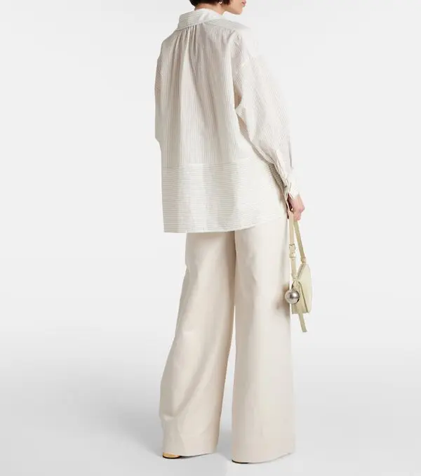 Max Mara Saletta Pinstripe Shirt - White