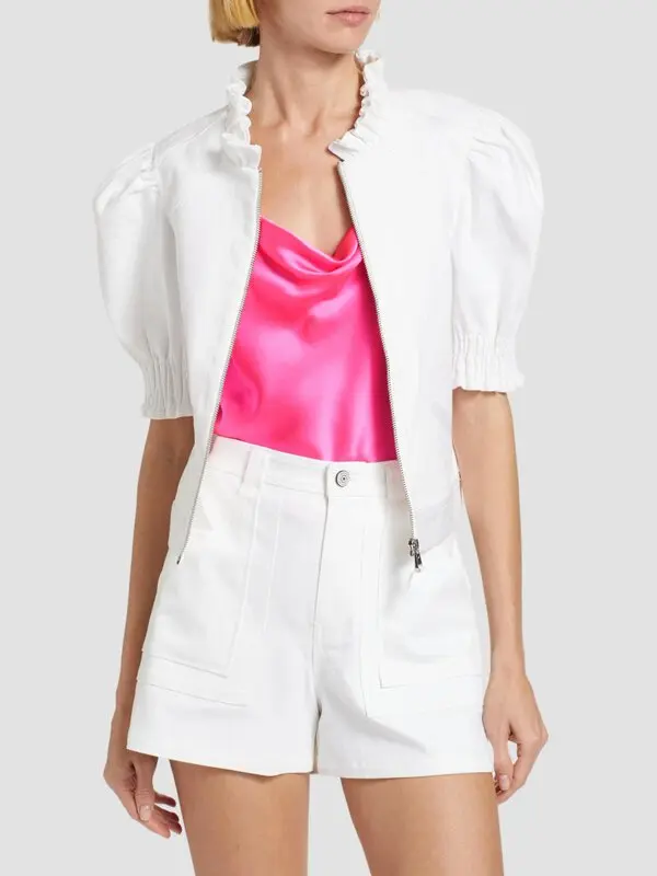Cinq À Sept Anabella Ruffled Zip Jacket